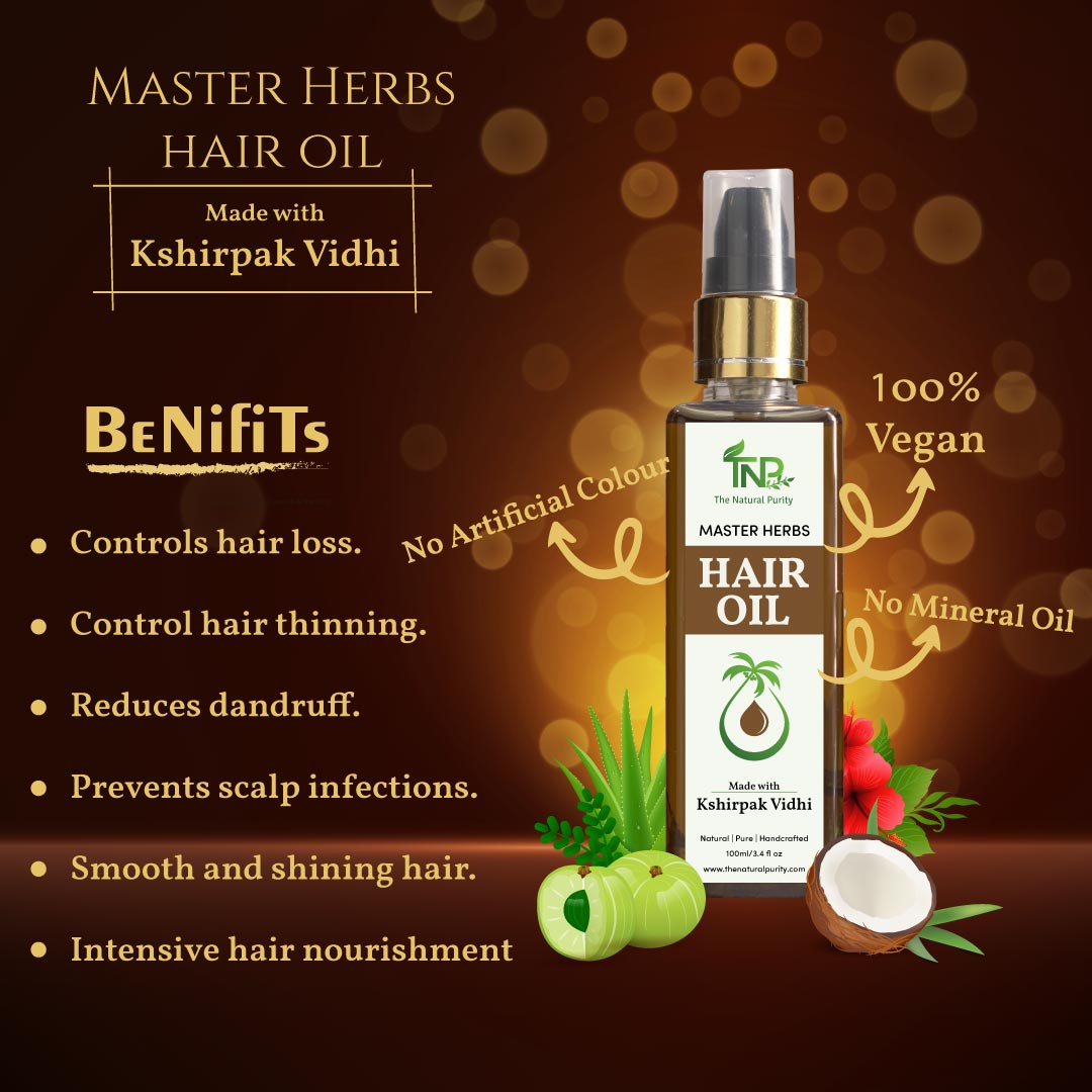 Master Herbs Hair Oil For Hair Growth And Control Hair Loss 100ml The