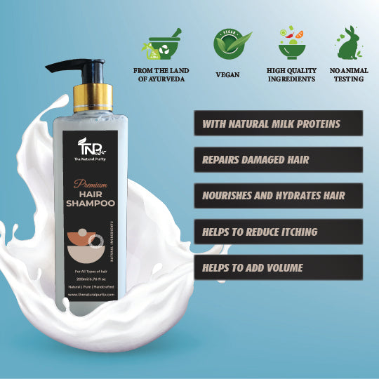 Milk Proteins Hair Shampoo | Intense Repair | 200ML – The Natural Purity